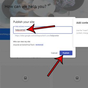 How to Publish a Google Site - Solve Your Tech